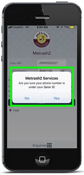 Metrash2 Mobile Application Registration - Qatar Guides